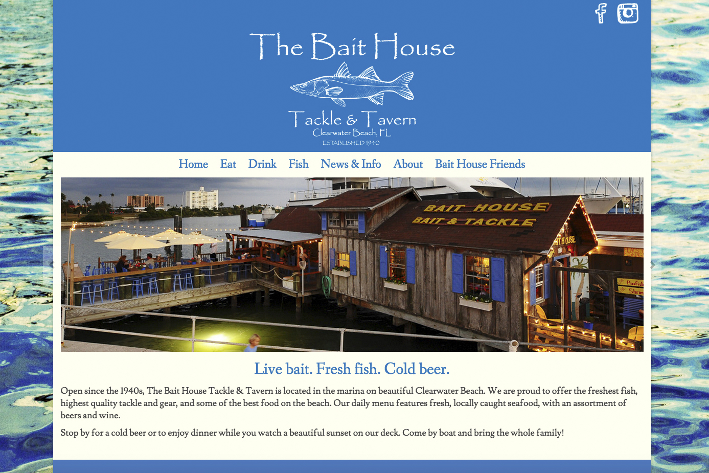 The Bait House Tackle & TavernClearwater Beach, Florida | Stryker ...