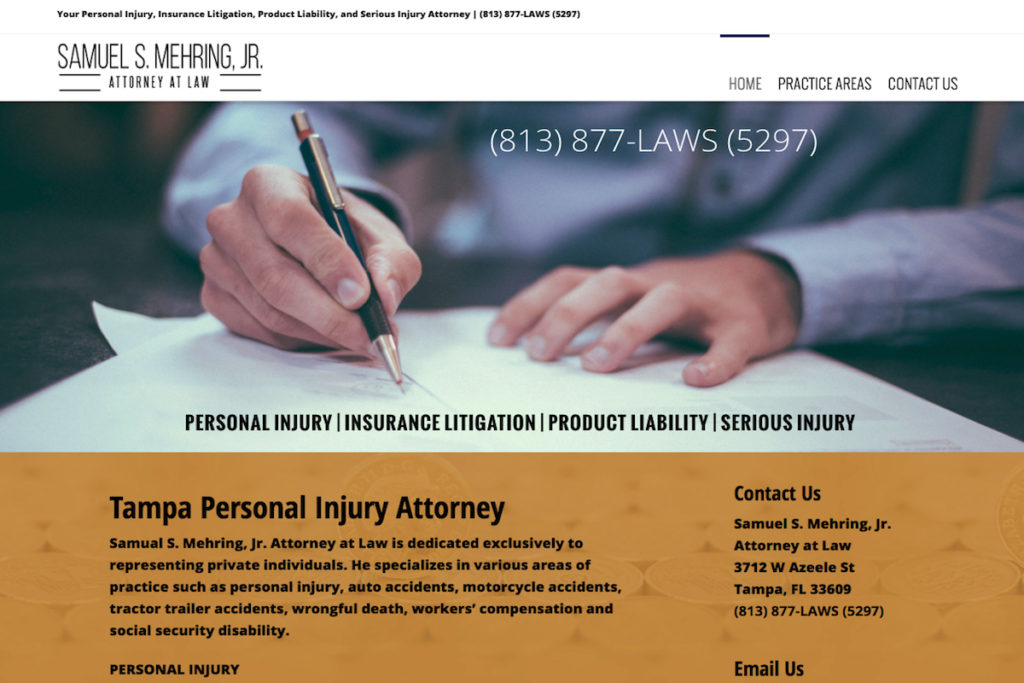 Samuel Mehring, Attorney at LawTampa, Florida | Stryker Consulting